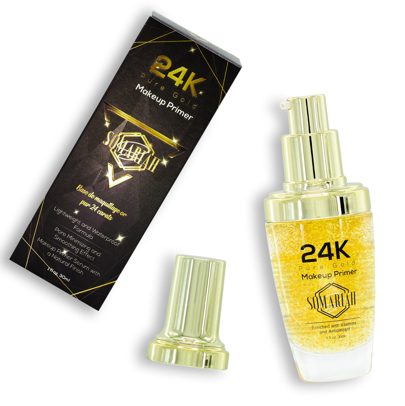 24K Pure Gold Makeup Primer – Somariah House of Beauty